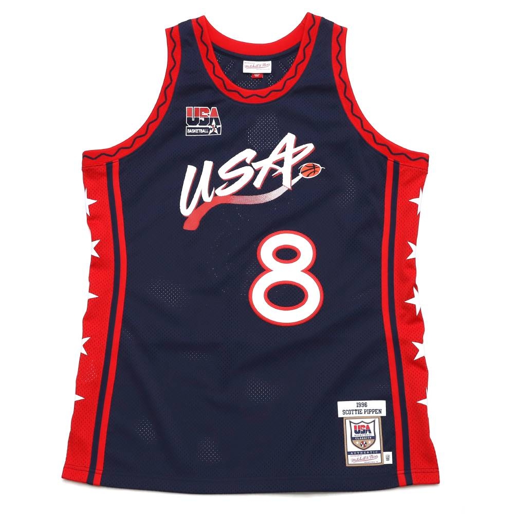 M&N Authentic球員版復古球衣 96 Dream Team #8 Scottie Pippen AJY4SB19062 ...