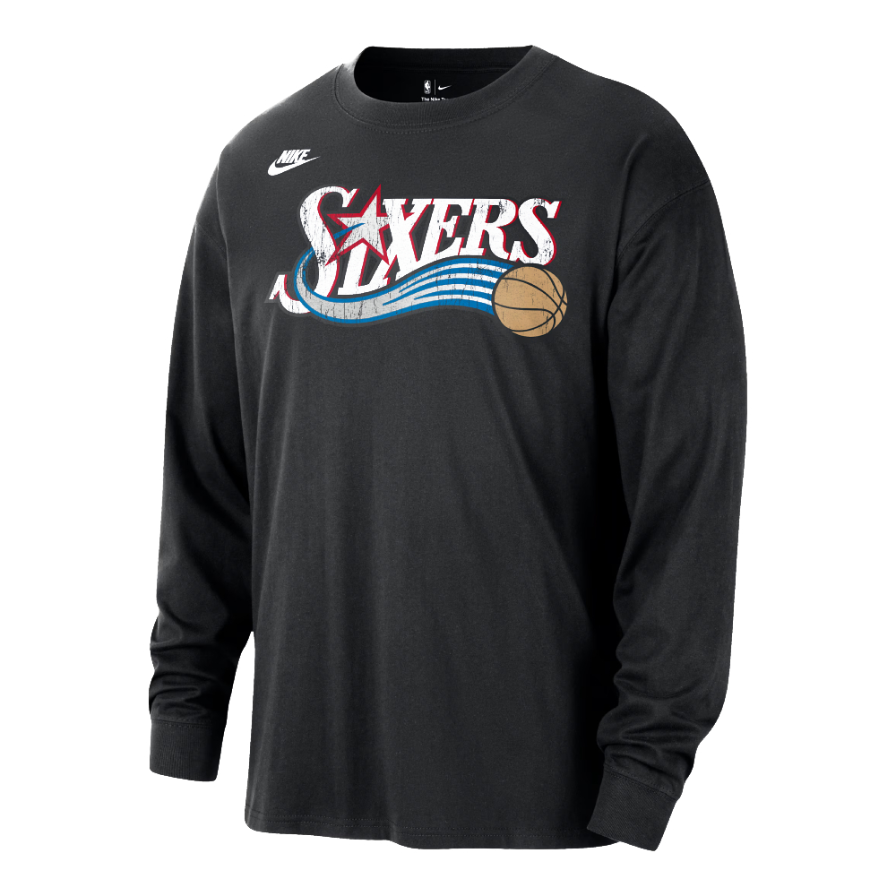NIKE NBA HWC Essential 復古版 長袖上衣 76人 HV5696-010│NBA Store線上商店