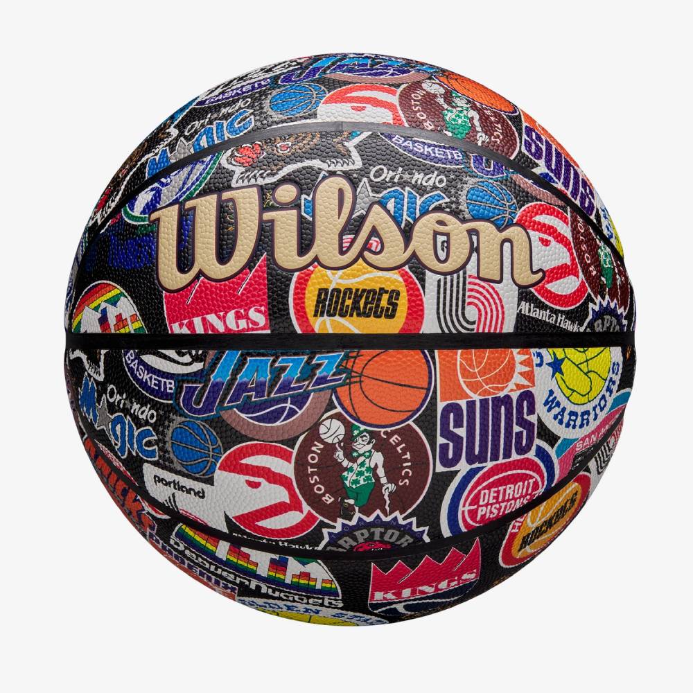 Wilson NBA ALL TEAM 復古隊徽 合成皮 7號籃球 WZ4028501XB7│NBA Store線上商店